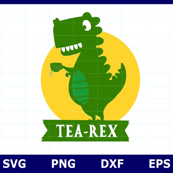 Tea Rex - Etsy