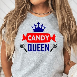 Candy Queen SVG Sweets PNG Funny Cute Halloween Princess Clipart Vector ...