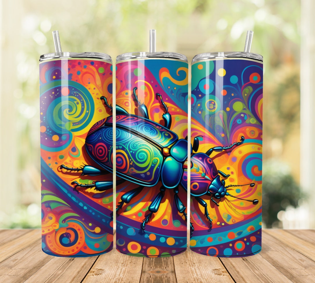 Beetle Bug PNG Sublimation Tumbler Wrap 20oz Tumbler Insect Design, PNG ...