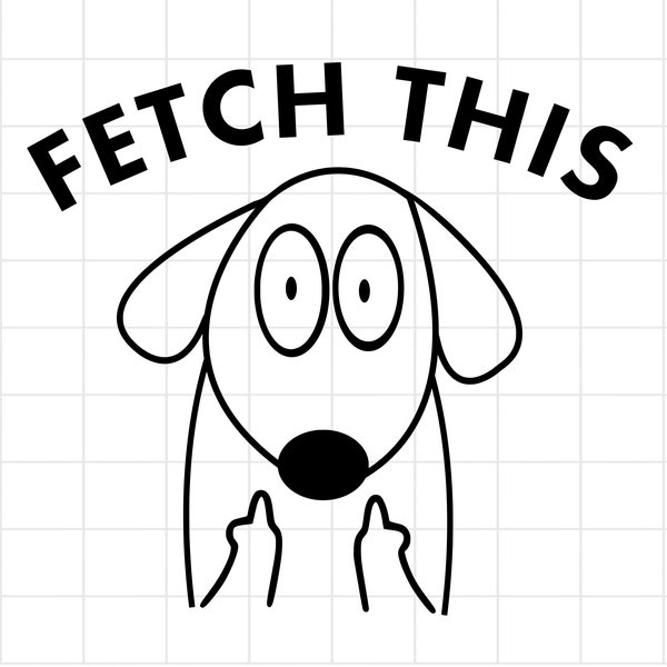 Funny Dog Svg - Etsy