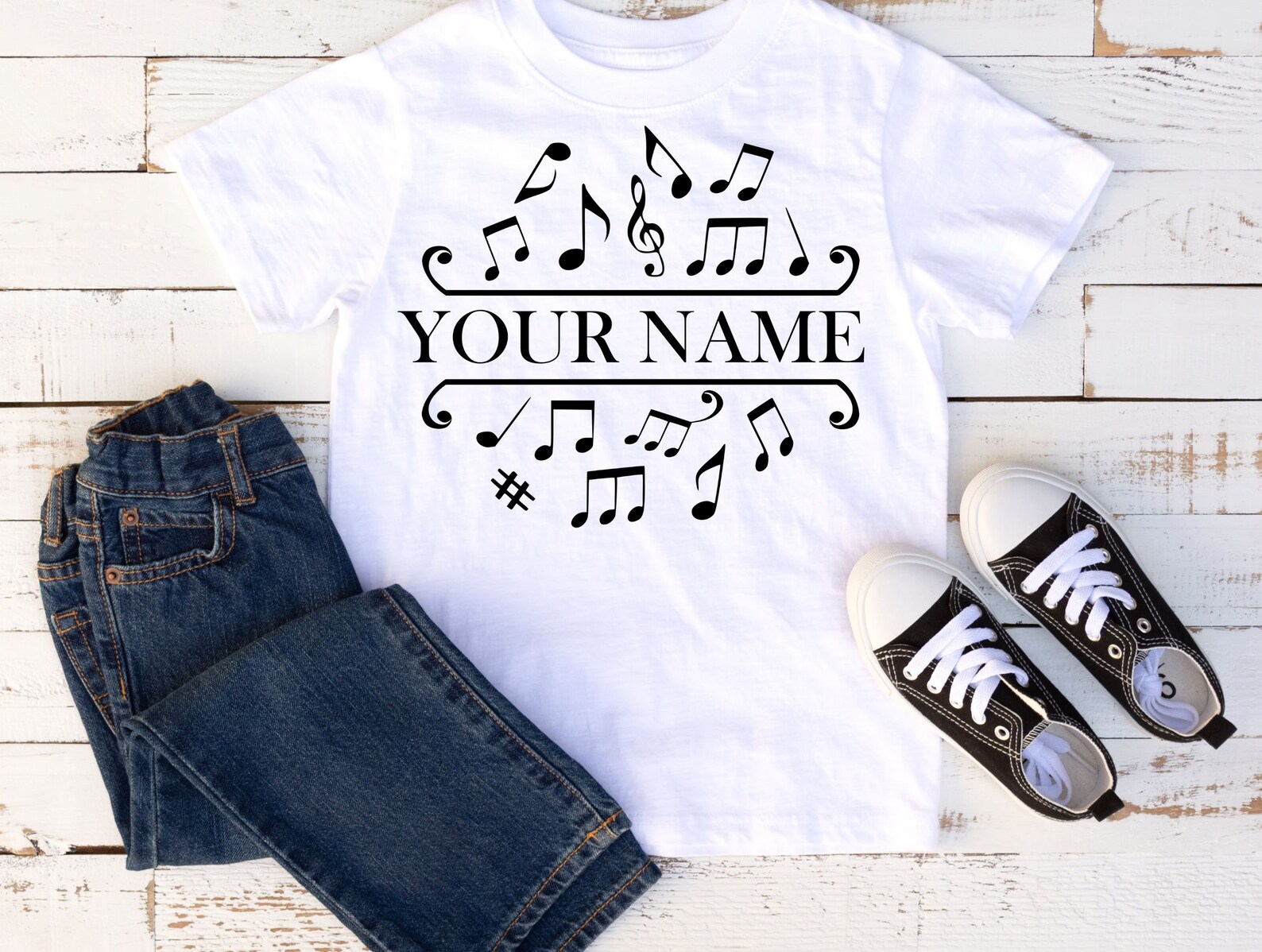 Musical Notes Monogram SVG Treble Clef Music Teacher PNG File - Etsy