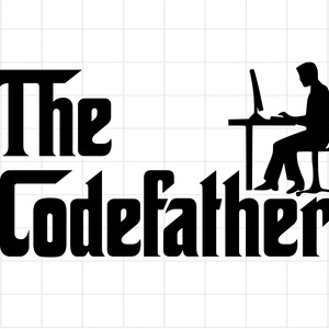 The Codefather SVG , Computer SVG, Coding SVG, Programming Svg, Pc , Hacker Svg, Cut Files for ...