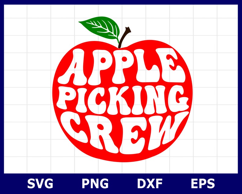 Apple Picking Crew SVG Farmhouse PNG Fall Clipart Apple - Etsy