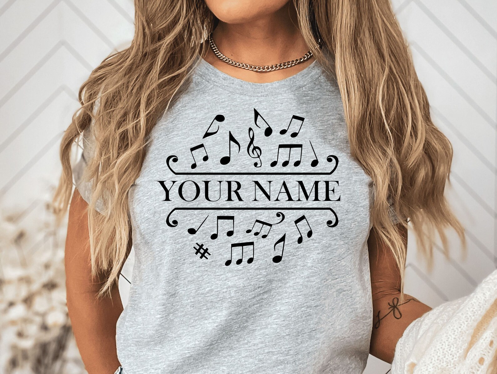 Musical Notes Monogram SVG Treble Clef Music Teacher PNG File - Etsy