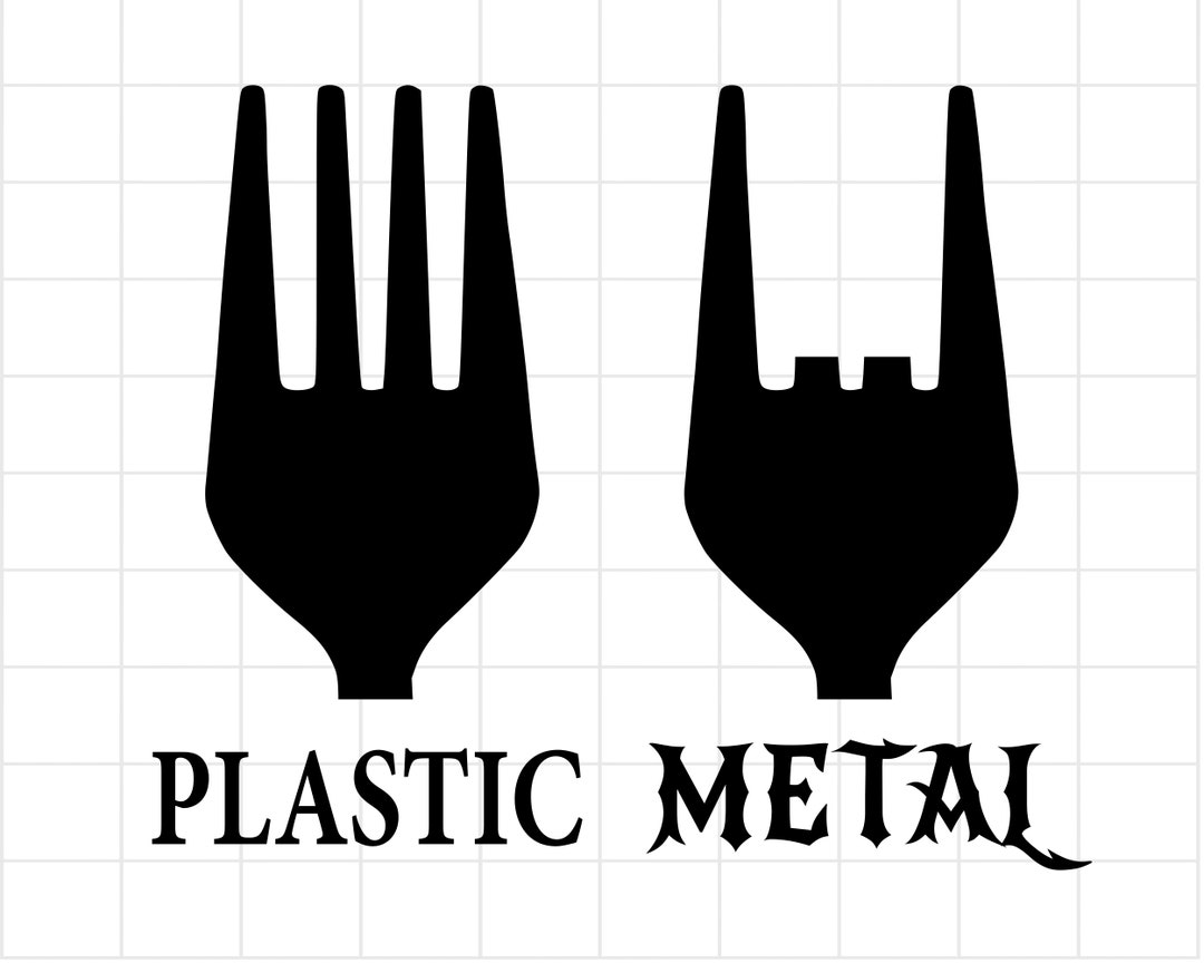 Heavy Metal SVG Funny Rock N Roll Clipart Vector Design Plastic Vs ...