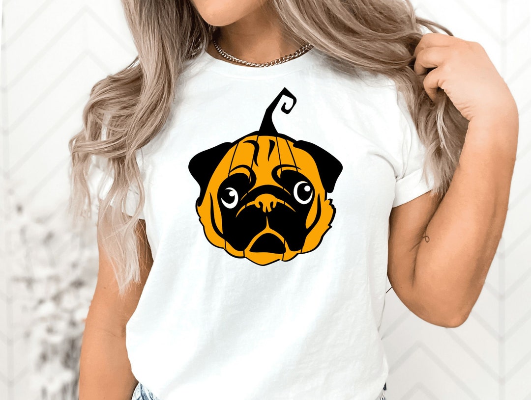 Pugkin Png SVG Halloween Sublimation Pug Pumpkin Face SVG - Etsy