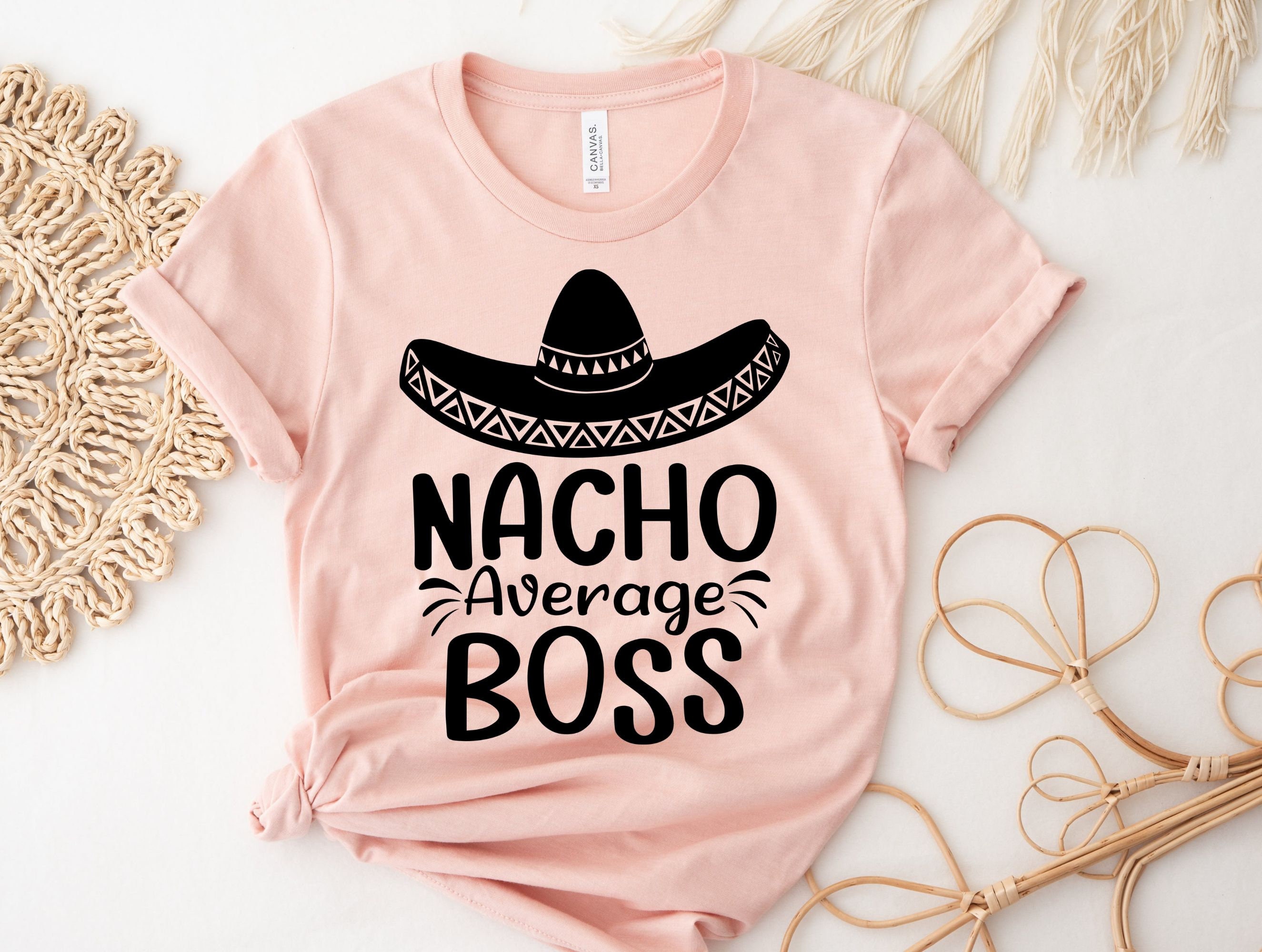 Nacho Average Boss SVG Funny Manager SVG PNG Shirt Design - Etsy Australia