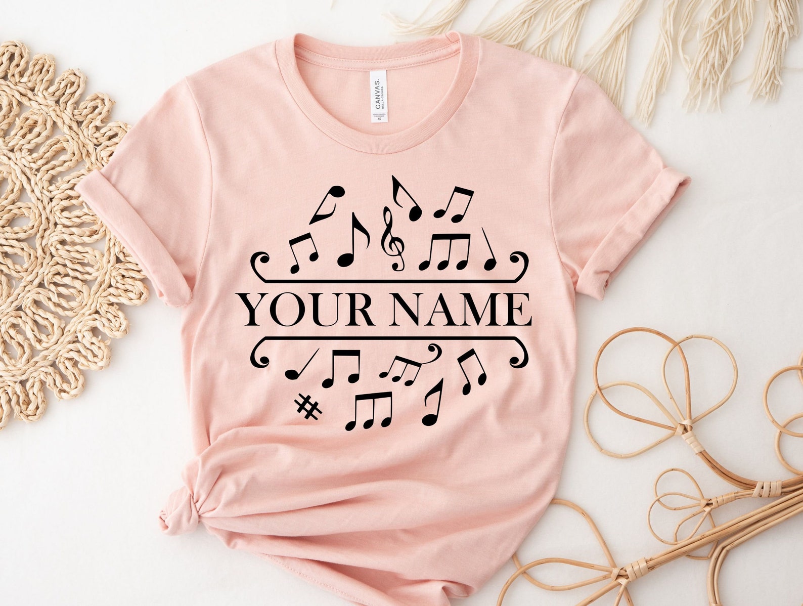 Musical Notes Monogram SVG Treble Clef Music Teacher PNG File - Etsy