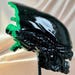 ALIEN XENOMORPH TROPHY Ripped Head / Fluorescent Painted 3D Model 25cm ...