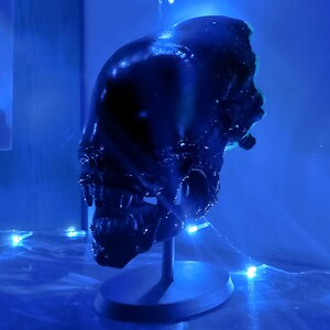 ALIEN XENOMORPH TROPHY Ripped Head / Fluorescent Painted 3D Model 25cm ...