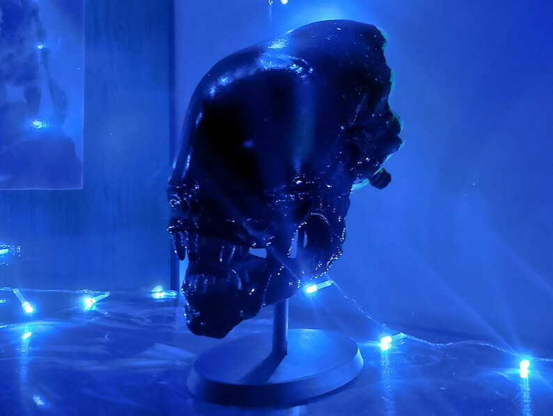 ALIEN XENOMORPH TROPHY Ripped Head / Fluorescent Painted 3D Model 25cm ...