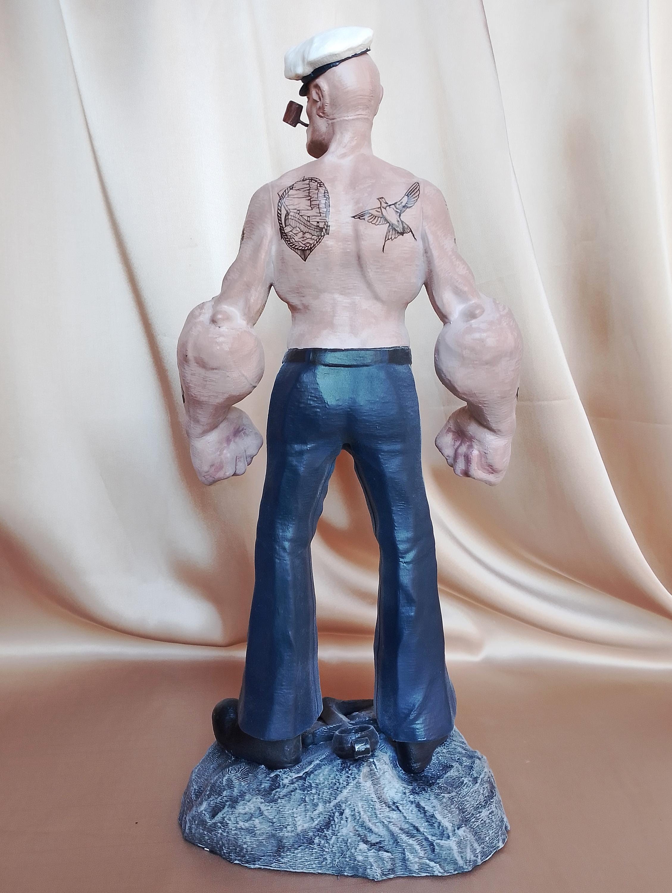 POPEYE the Sailor Man - Grand Scale Stylized Muscular Figure (15,75 in ...