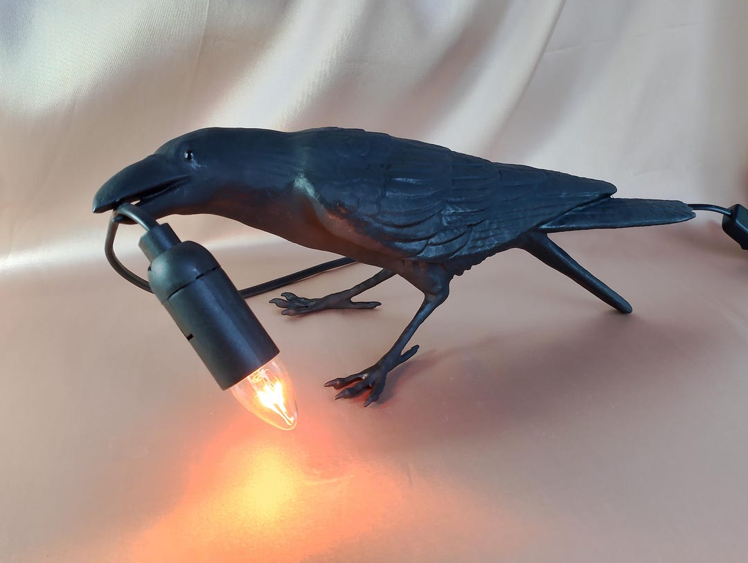 The Crow Lamp - Etsy