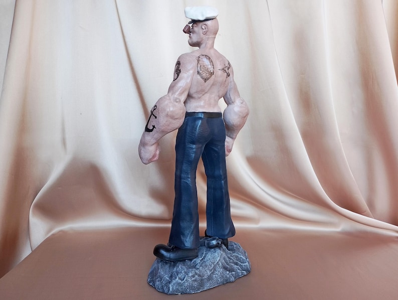 POPEYE the Sailor Man - Grand Scale Stylized Muscular Figure (15,75 in ...