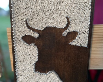 Cow Reverse String Art - Etsy