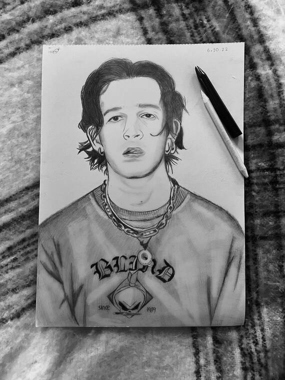 A3 Drawing of Matty Healy - Etsy