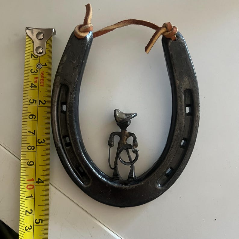 Vintage Cast Iron Horseshoe Lasso Cowboy Western Wall Decor - Etsy
