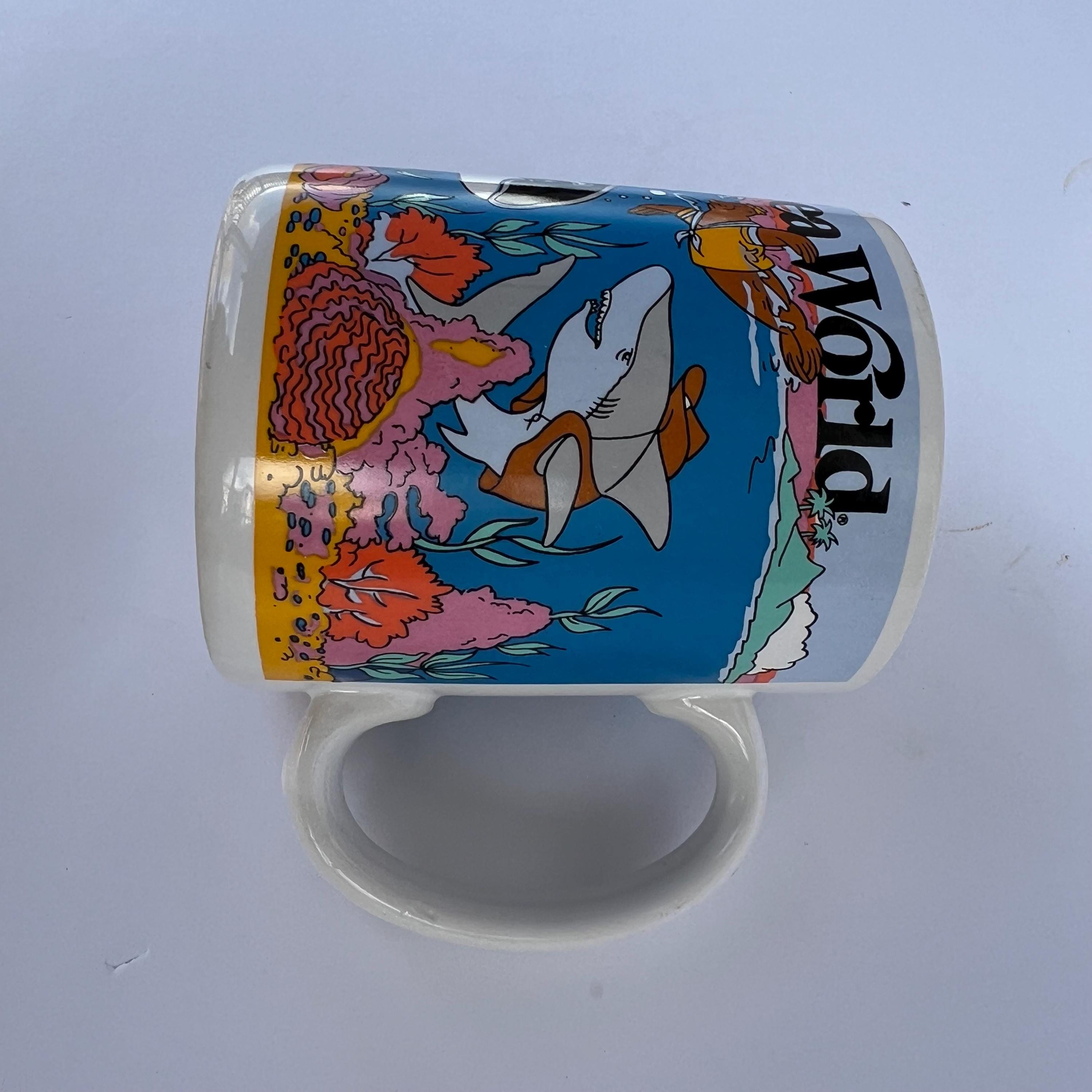 Vintage Seaworld Orca Killer Whale Dolphin Mug - Coffee Tea Mug Made in ...