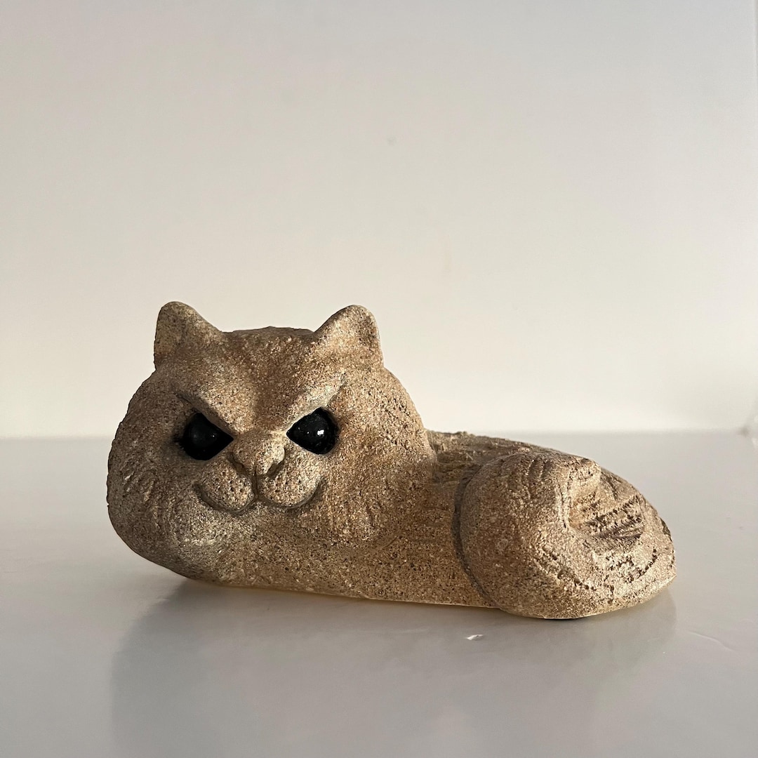 Lou Rankin RARE 1991 Cat Sculpture Limited -cat Lover Home Decor Piece ...