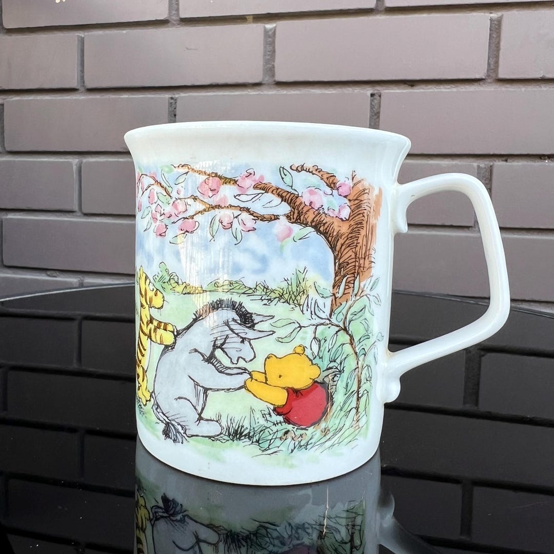 Vintage Winnie the Pooh 1980s Coffee Mug. Getting Thin Winnie the Pooh ...
