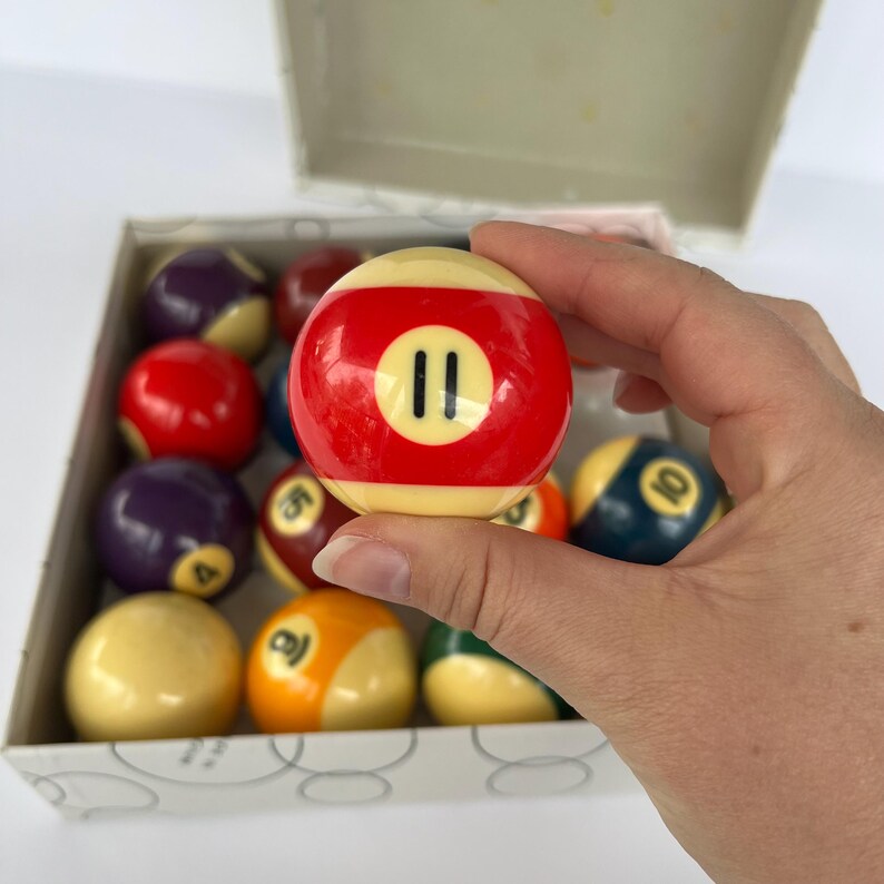 Vintage Pool Balls Set in Box 16 Balls Billiards Complete Set - Etsy