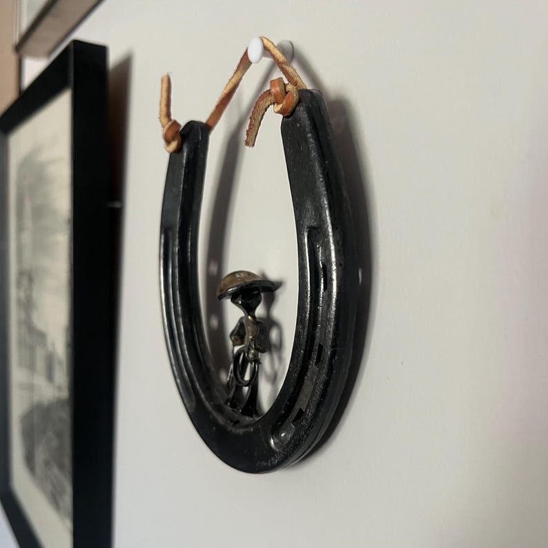Vintage Cast Iron Horseshoe Lasso Cowboy Western Wall Decor - Etsy