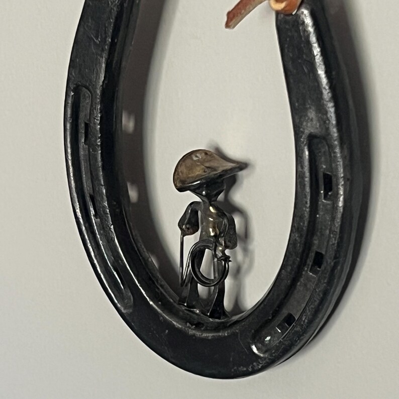 Vintage Cast Iron Horseshoe Lasso Cowboy Western Wall Decor - Etsy