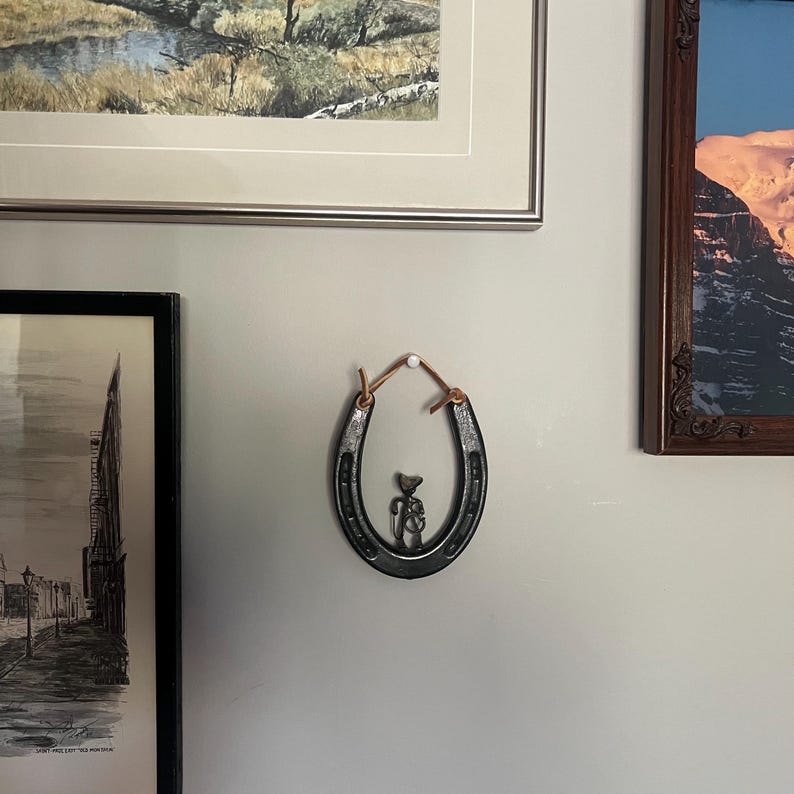 Vintage Cast Iron Horseshoe Lasso Cowboy Western Wall Decor - Etsy