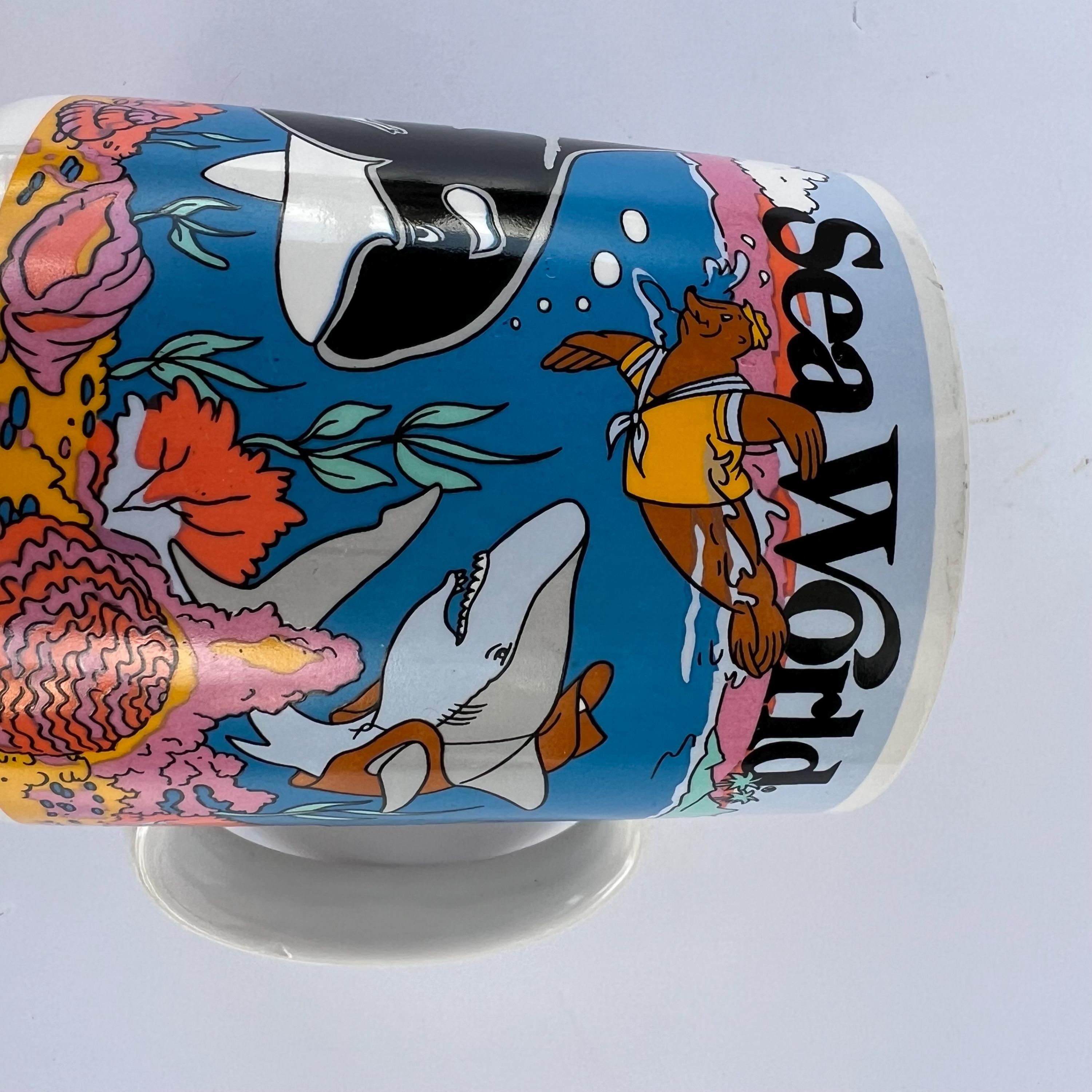 Vintage Seaworld Orca Killer Whale Dolphin Mug - Coffee Tea Mug Made in ...