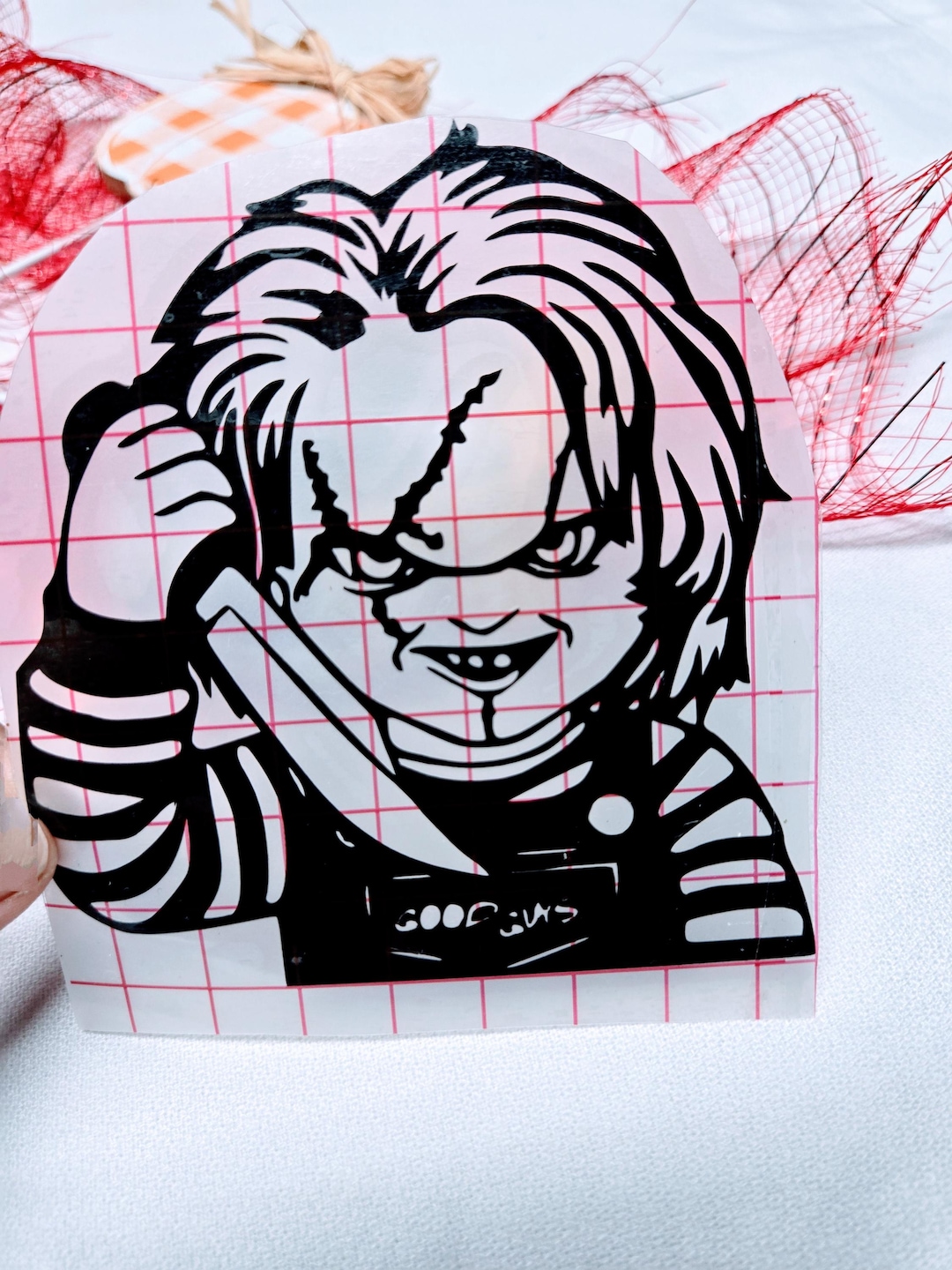 Chucky Decal: Horror Movie Accessory Decal - Etsy