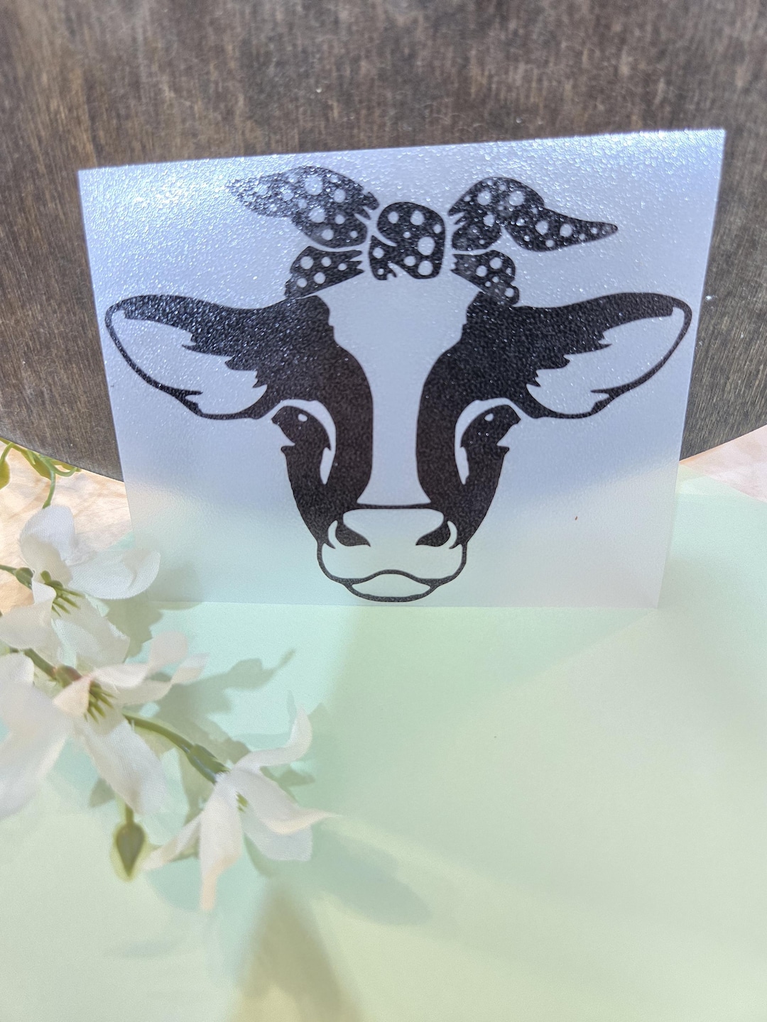 Cute Cow Decal - Etsy