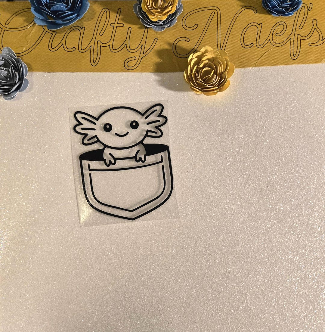 Cute Pocket Axolotl: Car Decal - Etsy
