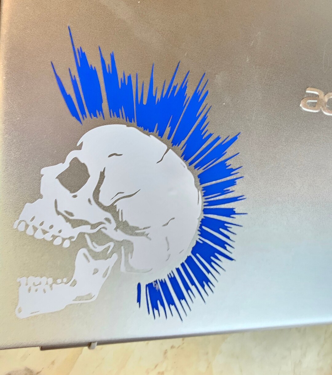 Mohawk Skull Decal - Etsy