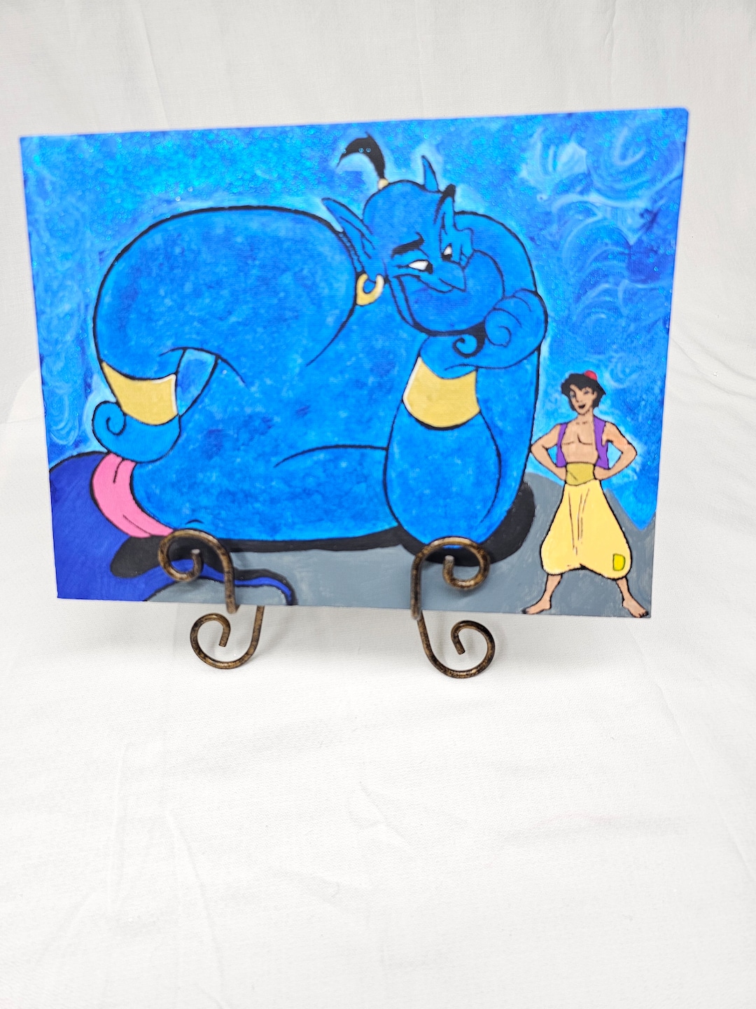Genie Canvas Painting - Etsy