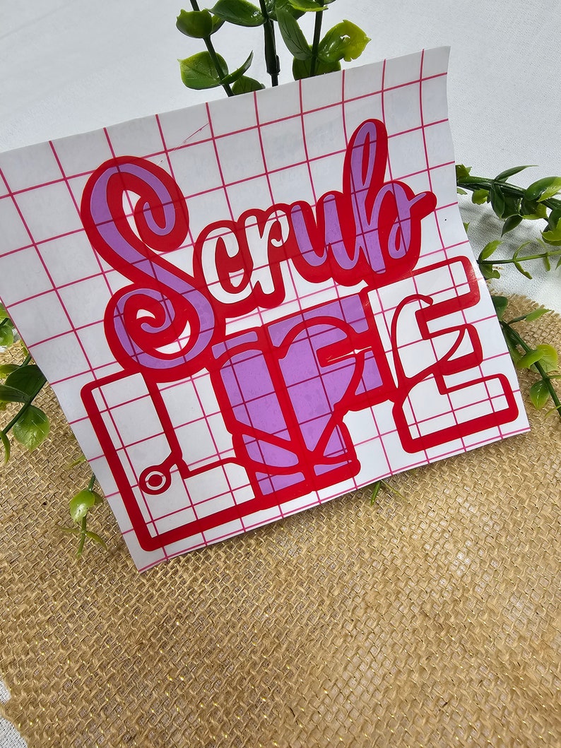 Scrub Life Decal - Etsy