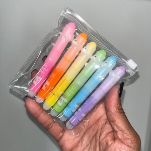 New!! 6 Pack Mini Kawaii Highlighters - Etsy