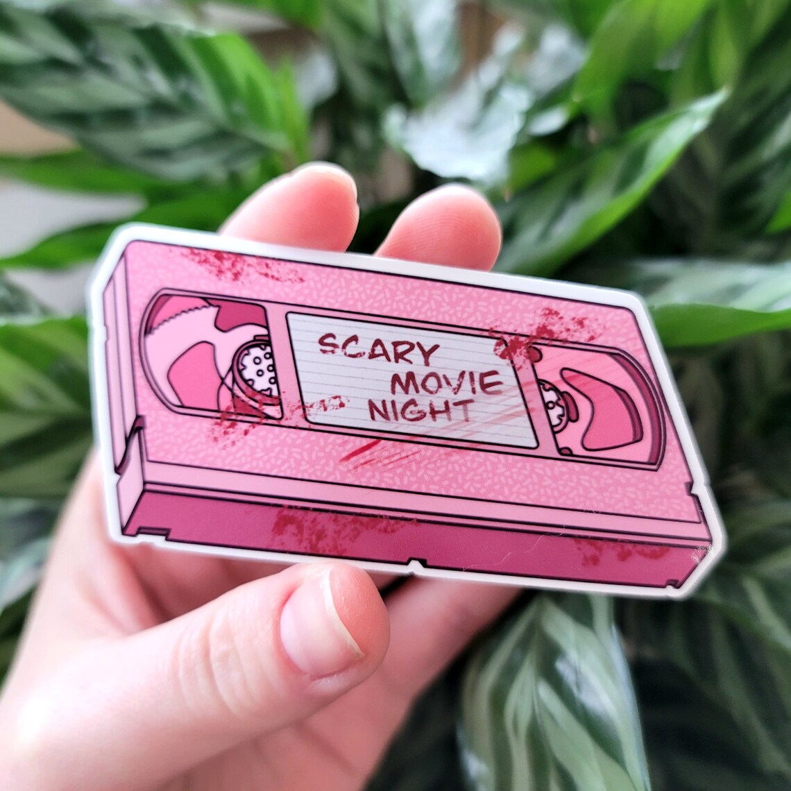 Scary Movie Night Sticker set of 2 - Etsy