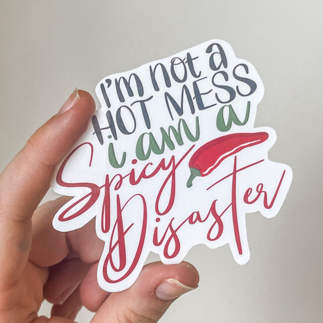 Spicy Disaster Sticker - Etsy