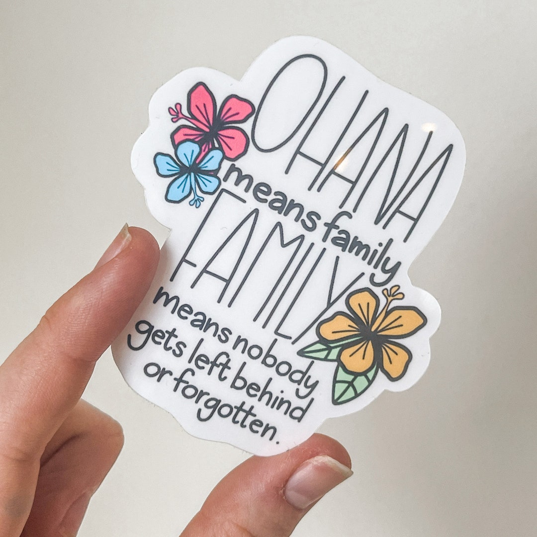 Ohana Sticker - Etsy