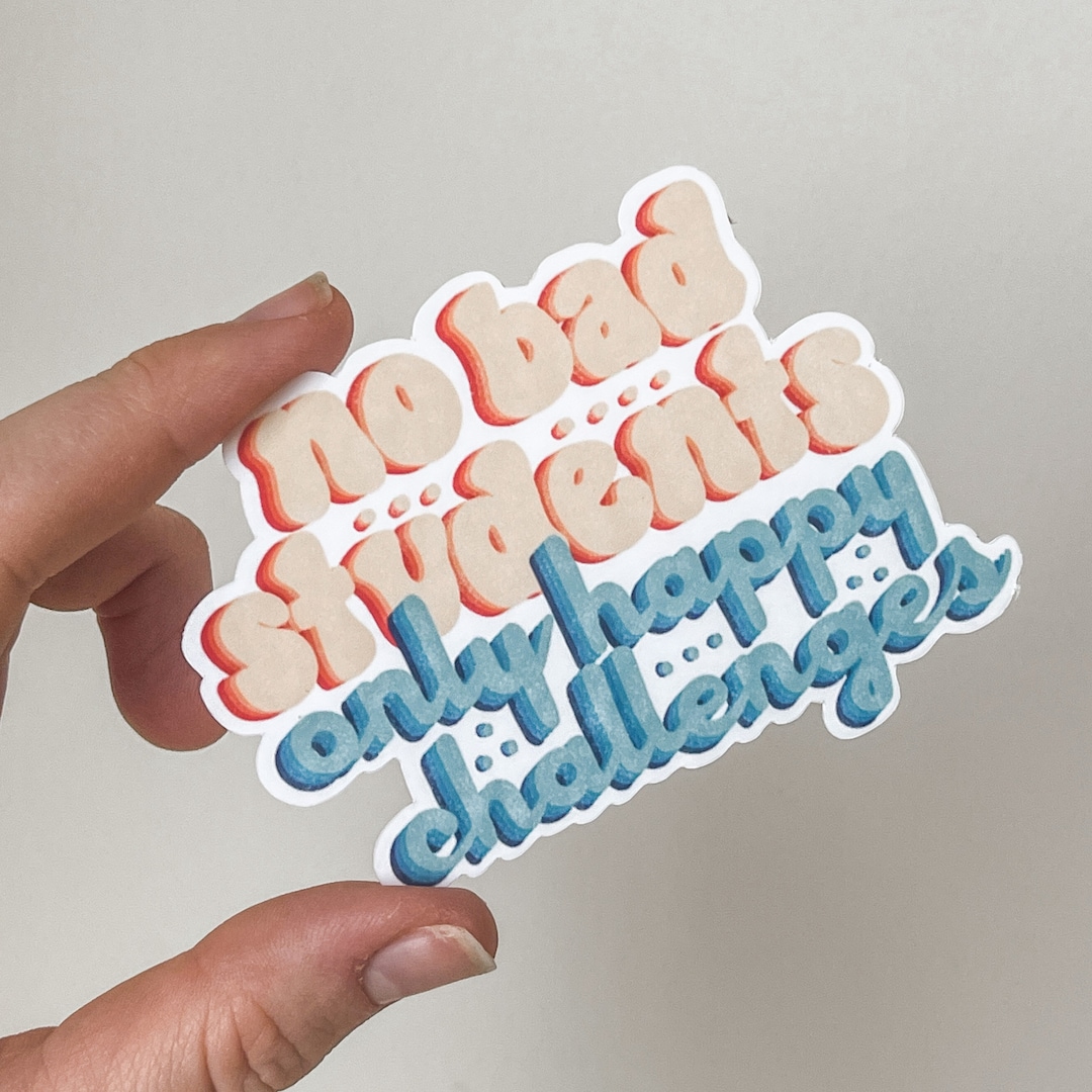 Happy Challenges Sticker - Etsy