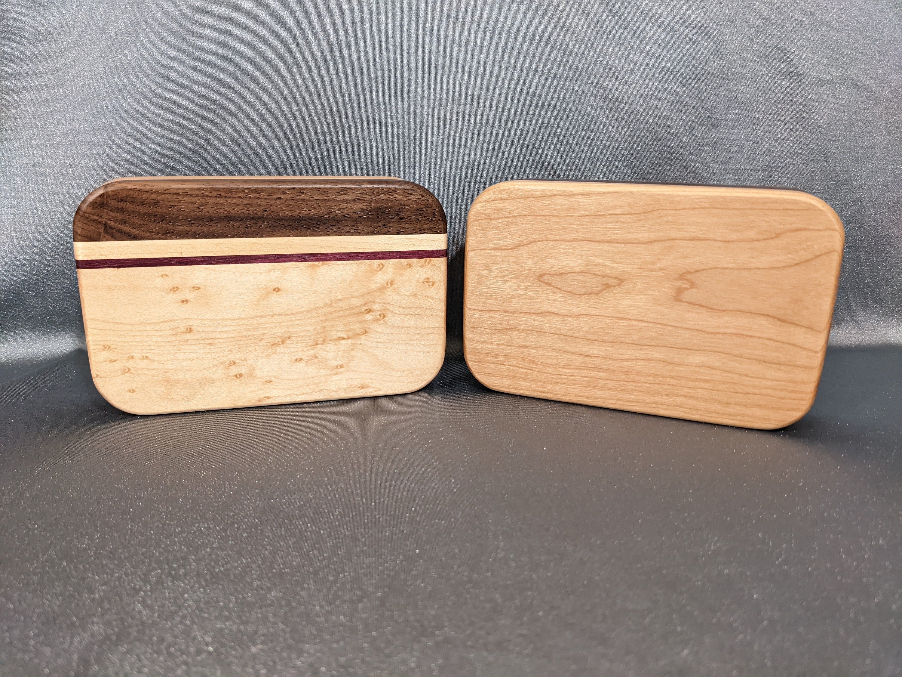 Fly Fishing Wooden Fly Box Birdseye Maple Top, Western Maple Bottom 004 ...