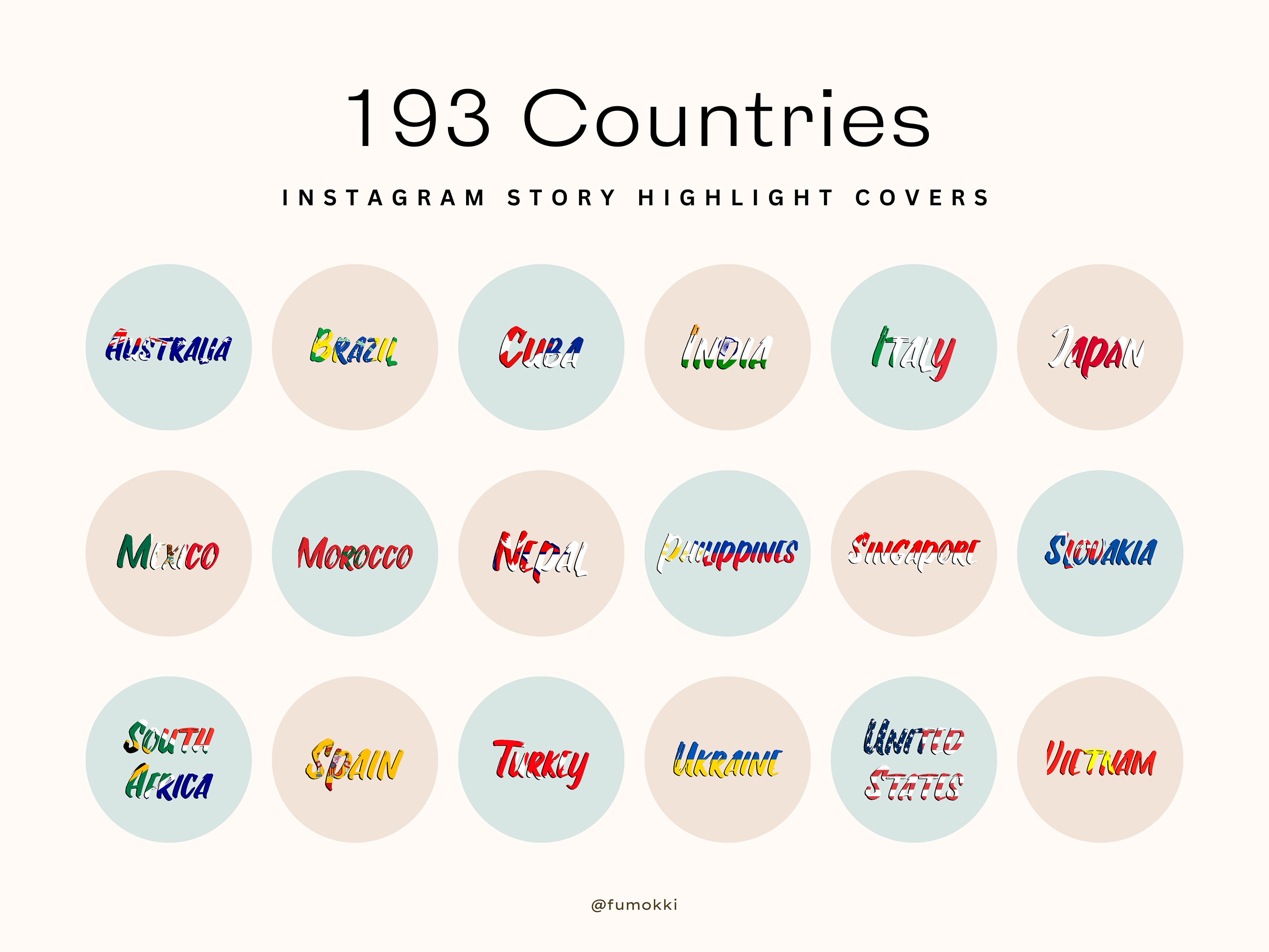 Country Flags Instagram Highlight Covers | Country Flags Highlight ...