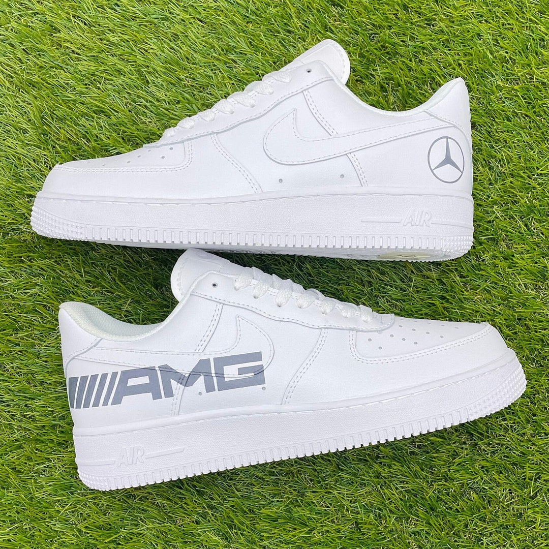 AMG Logo Custom Air Force 1 Custom Hand Painted Designs - Etsy UK