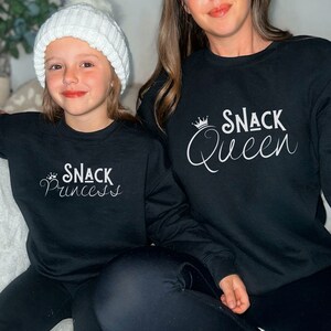 Snack Princess and Snack Queen Matching Shirts- Mommy and Me Family ...