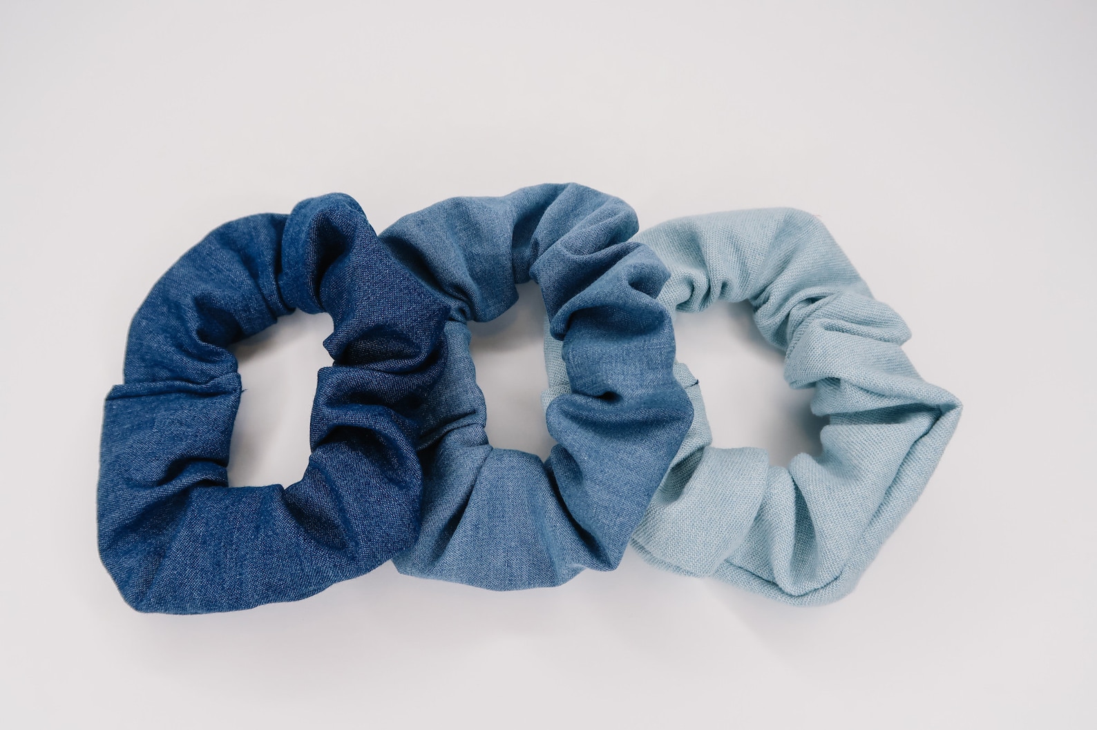 Denim Scrunchy Collection (scrunchies, Denim Scrunchies, Hair Tie, 90s ...