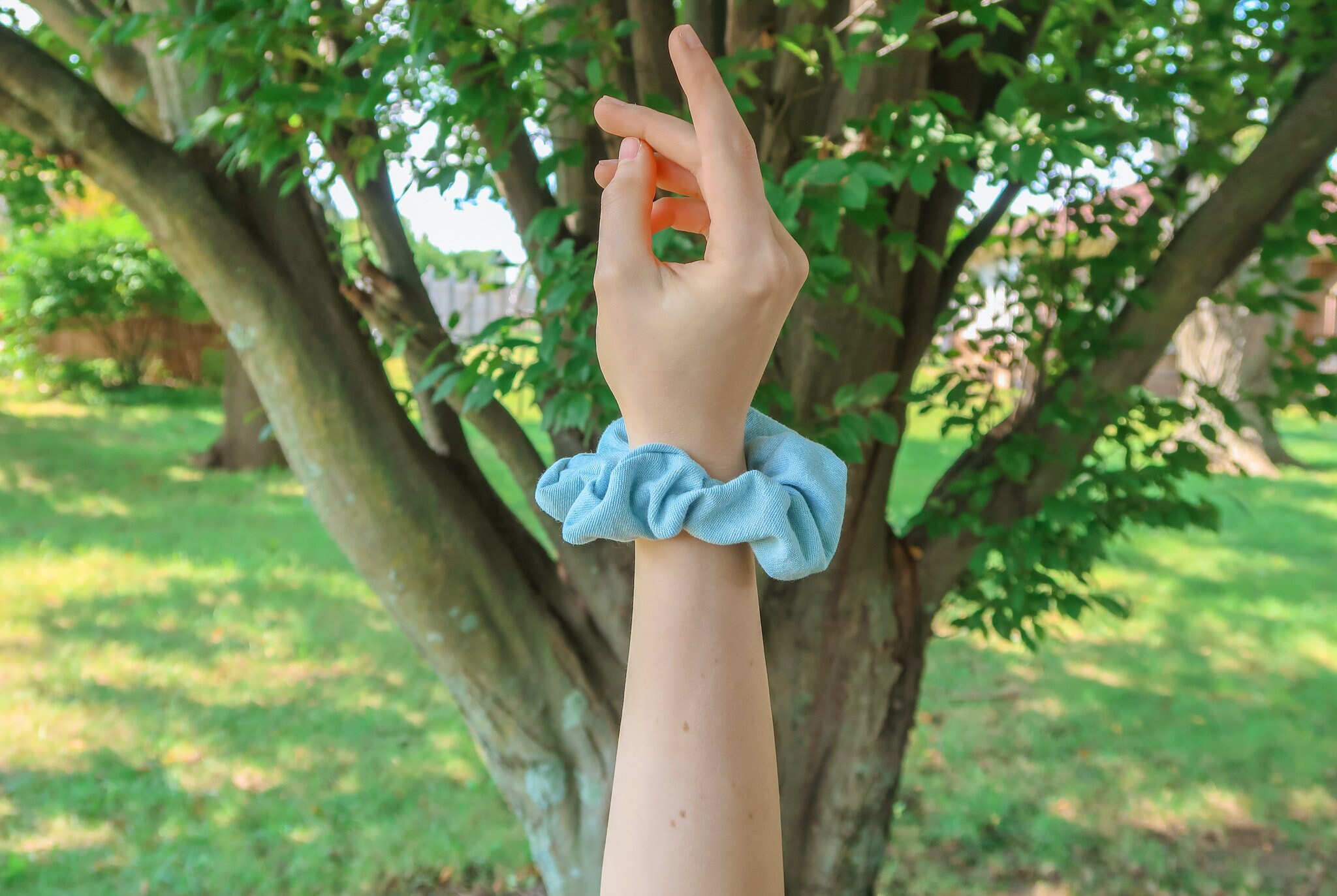Denim Scrunchy Collection (scrunchies, Denim Scrunchies, Hair Tie, 90s ...
