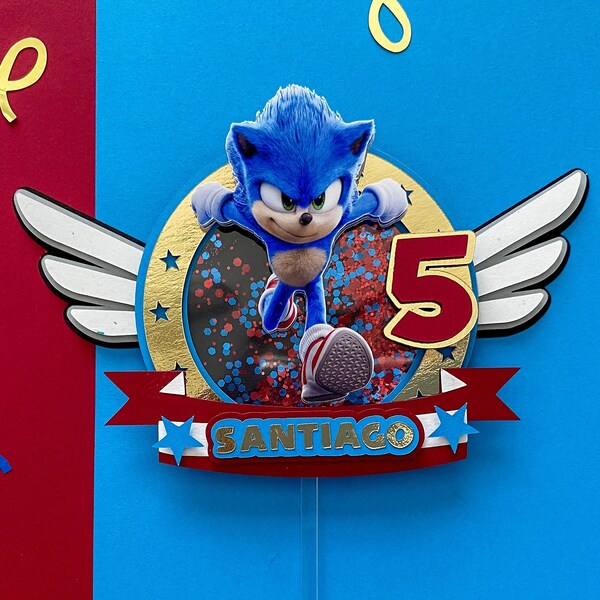 Sonic Cake Topper - Etsy