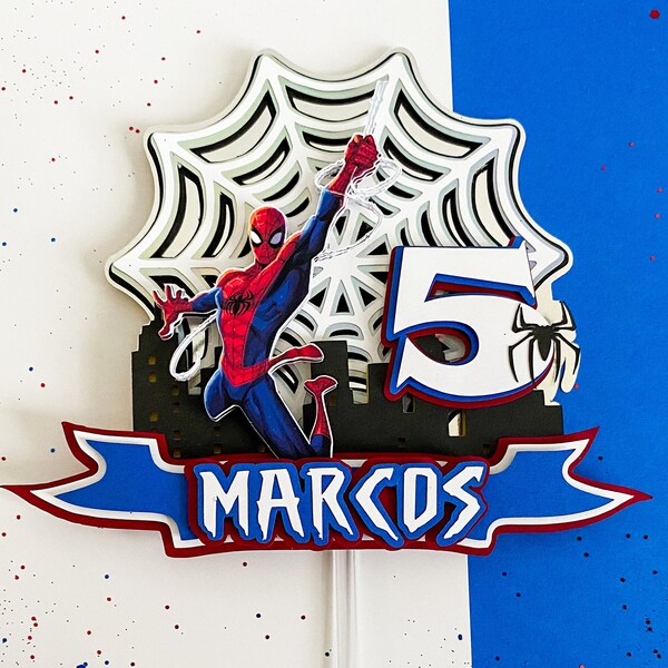 3 Cake Topper Spiderman - Etsy
