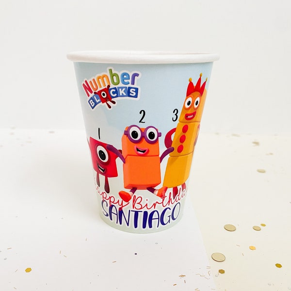 Numberblocks Cups - Etsy