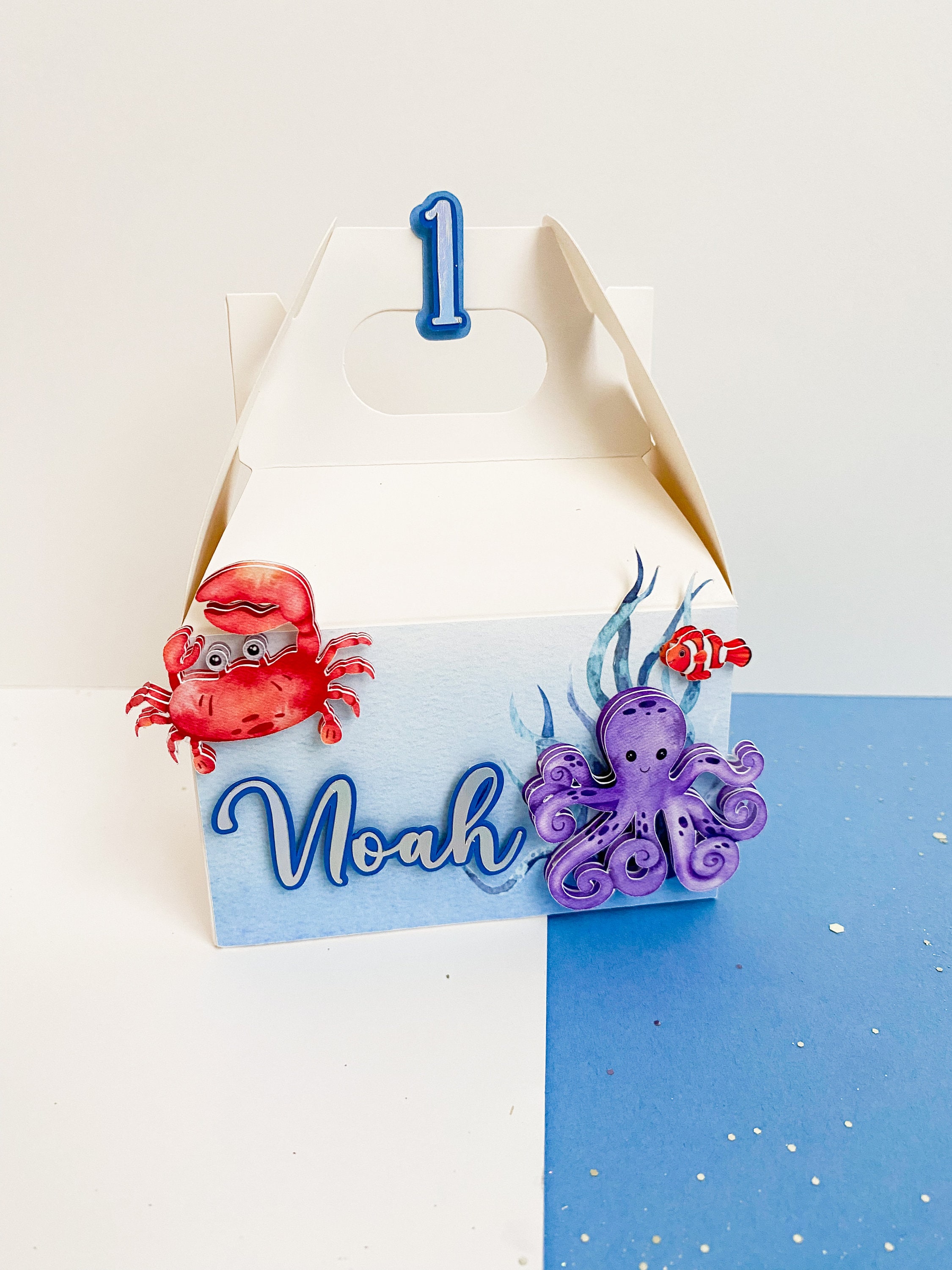 Custom Set of 3D Under the Sea Favor Box Under the Sea - Etsy